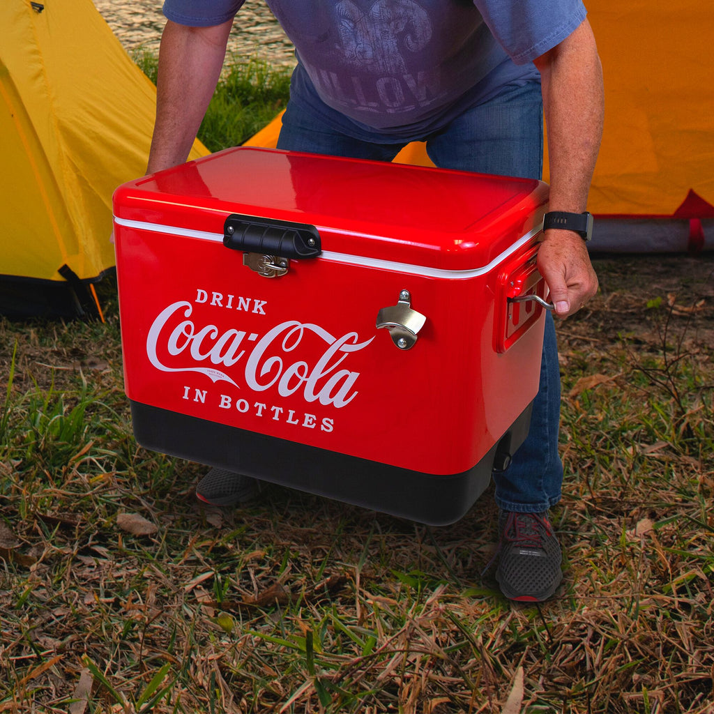Coca-Cola 51L Ice Chest | Large Cool Box for Camping, Beach Days ...